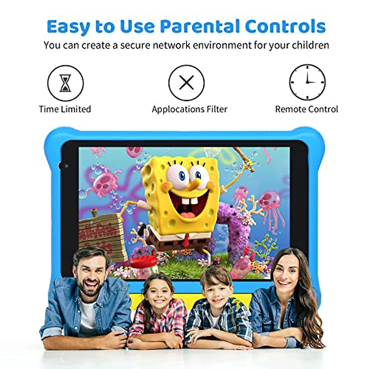 Fullant 7 inch Kids Tablet, Android 11 Tablet for Kid, 2GB RAM 32GB ROM, Quad Core Processor, Kidoz Preinstalled, Parental Control Tablets