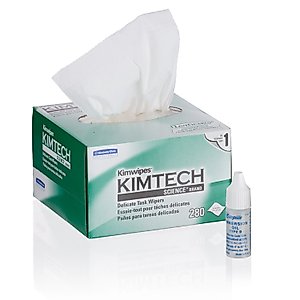 AmScope MLB-Kim Microscope Maintenance Kit - Medium Viscosity Immersion Oil and Kimwipes Wipers