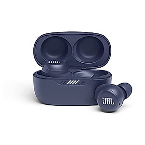 JBL Live Free NC+ - True Wireless in-Ear Noise Cancelling Bluetooth Headphones with Active Noise Cancelling, Microphone, Up to 21H Battery, Wireless Charging (Blue) (Renewed)