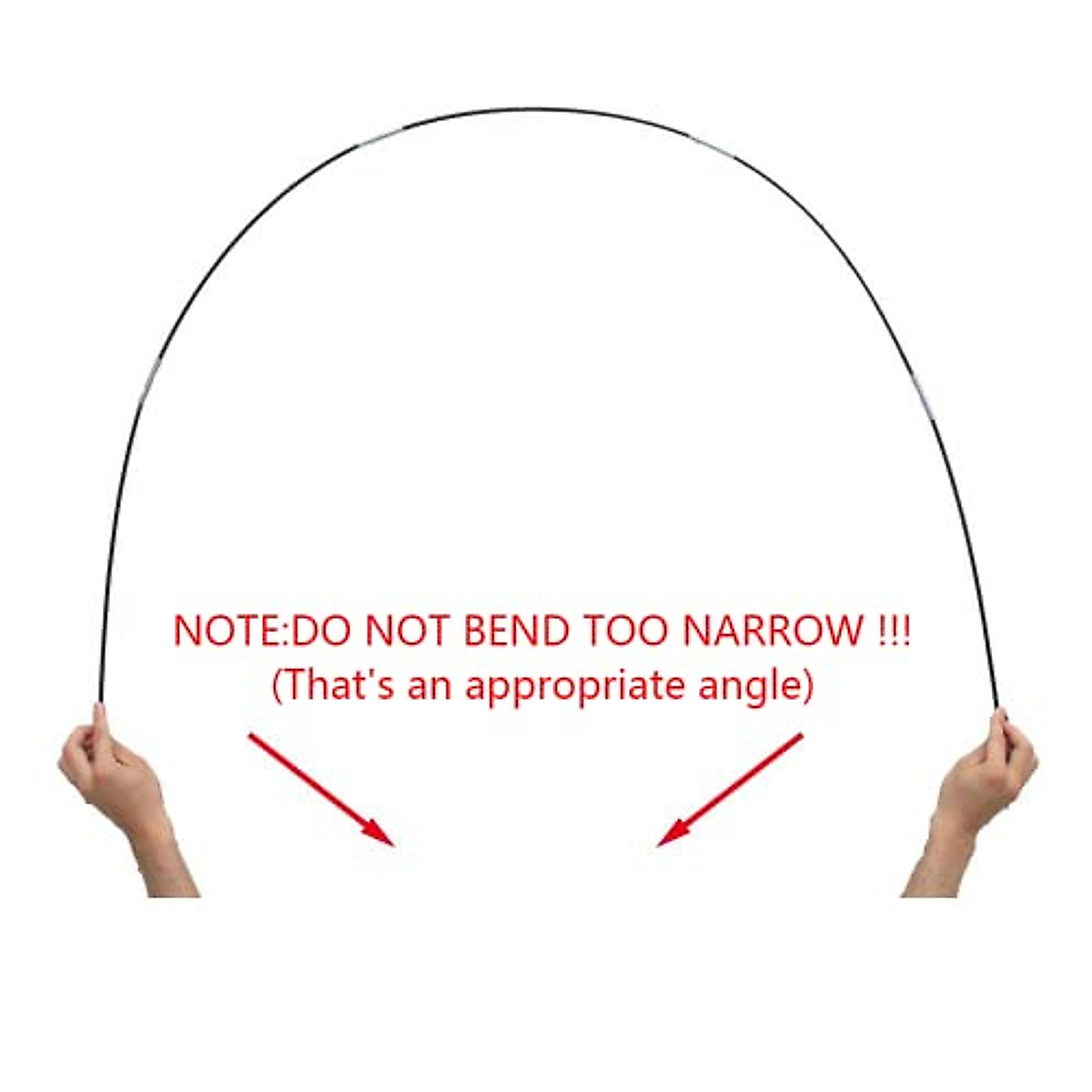 Greenhouse Tunnel with Clips,Set of 6,Greenhouse Hoops for Supporting Garden Row Covers to Protect Plants from Frost, Insects, Birds, or Intense Sun