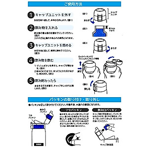 Skater STOT3 Stainless Steel Mug Bottle, Hot and Cold Retention, One-Touch 11.8 fl oz (350 ml), Moomin, Little My, Diameter 2.6 x Height 7.2 inches (65 x 182 mm)