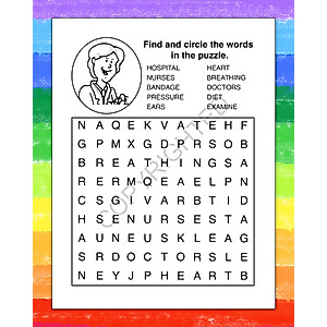 ZOCO - Your Hospital Cares About You - Coloring Books (25 Bulk Pack, Without Crayons) - Games, Puzzles, Activities for Kids