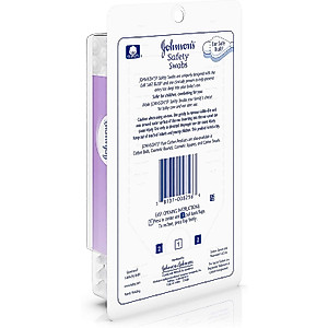 Johnson's 008256OurBundle Non-Chlorine Bleached Safety Ear Swabs for Babies and Children, 55 ct ( Pack of 2)