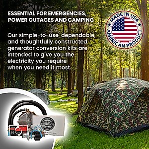 Hutch Mountain Generator Propane Conversion Kit- Trifuel Generator Conversion Kit for Propane, Gasoline & Natural Gas, Backup Generator for Home, Generator Conversion Kit Compatible with Honda Eu2000i