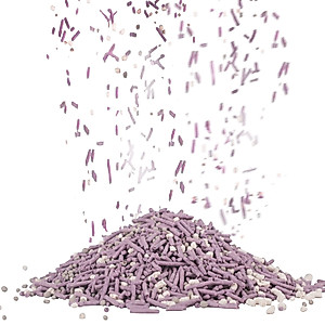 Tofu Cat Litter, Dust-Free Kitty Litter, Fast Drying, Ultra Absorbent Clumping Cat Litter Pellets, Lavender Cat Tofu Litter Odor Control, Less Scattering, Dust-Free Mixed Tofu Cat Litter.