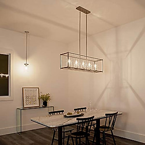 Kichler Crosby 10.75" 1 Light Mini Pendant with Clear Glass Brushed Nickel