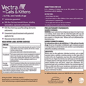Vectra Tan for Cats and Kittens 2-9 Pounds 6 Doses