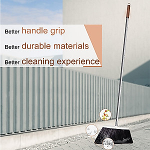 Jekayla Heavy Duty Broom, 56-Inch Long Handle, Perfect for Outdoor and Indoor Use