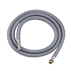 88624000 Pull-out Hose Replacement for Hansgrohe Kitchen Faucets with Brass Connectors, Pull Down Faucet Spray Hose Parts, 59-Inch + 10.5-Inch