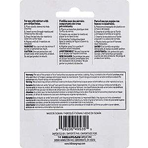 The Hillman Group 122200 Mirror Rosettes, Clear