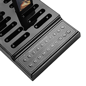 20 Channels Wireless Calling System, Restaurant Guest Paging System with Charging Dock and 20 Chargeable Pagers for Restaurant Food Truck Church Hospital