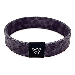 Hang Loose Bands - Southwestern Bracelet for Men, Women & Teens - Comfy Tribal Print and Boho - Western Style Reversible Wristband - Graphite Gear | Small: 6.5" (most common fitting size)