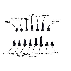 GJHL Screw 300pcs M2,M2.5,M3 Laptop Computer Screws Replacement Kit for Screw Durable (Color : Screw Package)