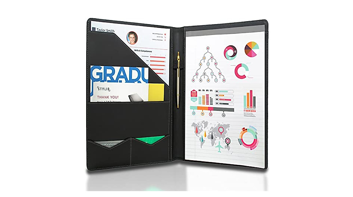 STYLIO Padfolio Portfolio Organizer for Interviews & Resume