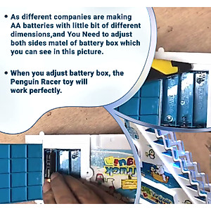 ARSUK Playful Penguin Race Game, Roller Coaster Musical Toy Track Playset with Music & LED Flashing Lights On/Off Button for Toddlers and Kids Gift