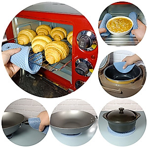 Hotsyang Silicone Trivets, Silicone Trivets for Hot Dishes, Silicone Trivets for Hot Pots and Pans, Hot Pads for Kitchen Counter, Silicone Hot Pads of 4pcs Mixing Color, Safety Silicone Trivets