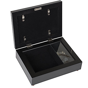 Cottage Garden Congratulations Graduate Matte Black Jewelry Music Box Plays Pomp and Circumstance