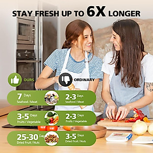 Imfriy Food Saver Vacuum Sealer Machine, Vacuum Sealer for Food Storage with Cutter Can Vacuum Dry, Wet, Crunchy and Soft Foods Vacuums Bags, Jars and Lids if you have Vacuum hose.