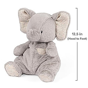 GUND Baby Oh So Snuggly Elephant Large Plush Stuffed Animal for Babies and Infants, Ash Grey, 12.5”