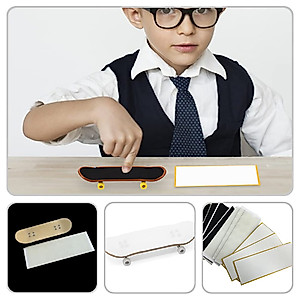 BESPORTBLE 24pcs Foam Fingerboard Grip Tape Finger Skateboard Foam Tape Non Slip Finger Toy Skateboards Tape Stickers