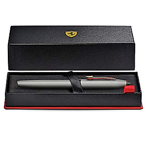 Cross Century II Scuderia Ferrari Rollerball Pen, Includes Luxury Gift Box - Titanium Grey Satin Lacquer