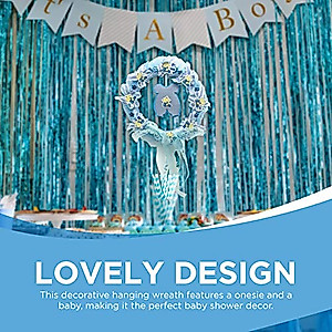 Your Favorite Moments Hanging Decoration: Blue Baby Boy Hanging Decor for Baby Shower, Gender Reveal, Birthdays