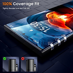 UniqueMe for Samsung Galaxy S23 Ultra Privacy Screen Protector, [Automatic Sticking] 9H Full Coverage S23 Ultra Screen Tempered Glass Anti-Spy Bubble Free Case Friendly - 2 Pack