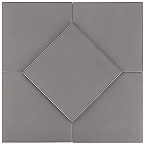 Oakland Gray 6 in. x 6 in. 7mm Matte Porcelain Floor and Wall Tile (44 Pieces 10.76 sq. ft. / Box)