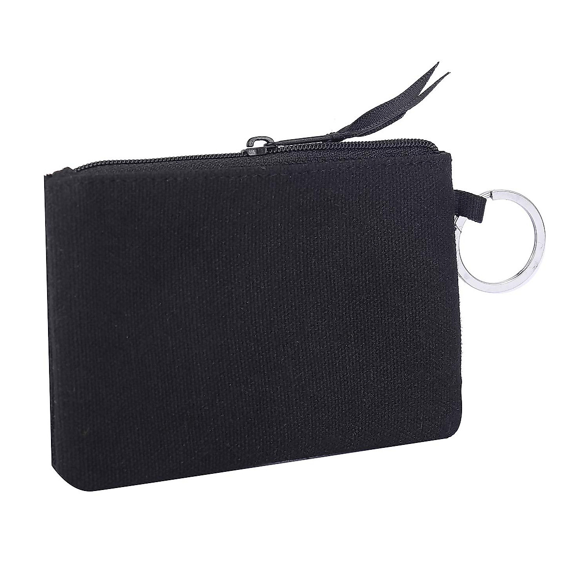 FORYEE Iconic Zip ID Case Wallet/Coin Purse with Id Window - Signature Cotton (Black)