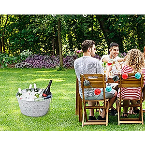 Mind Reader Beverage Bucket, 17.25"L x 11"W x 9.5"H, Silver