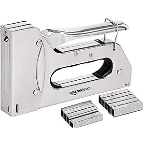 Amazon Basics Manual Staple Gun Stapler with 1000 Staples