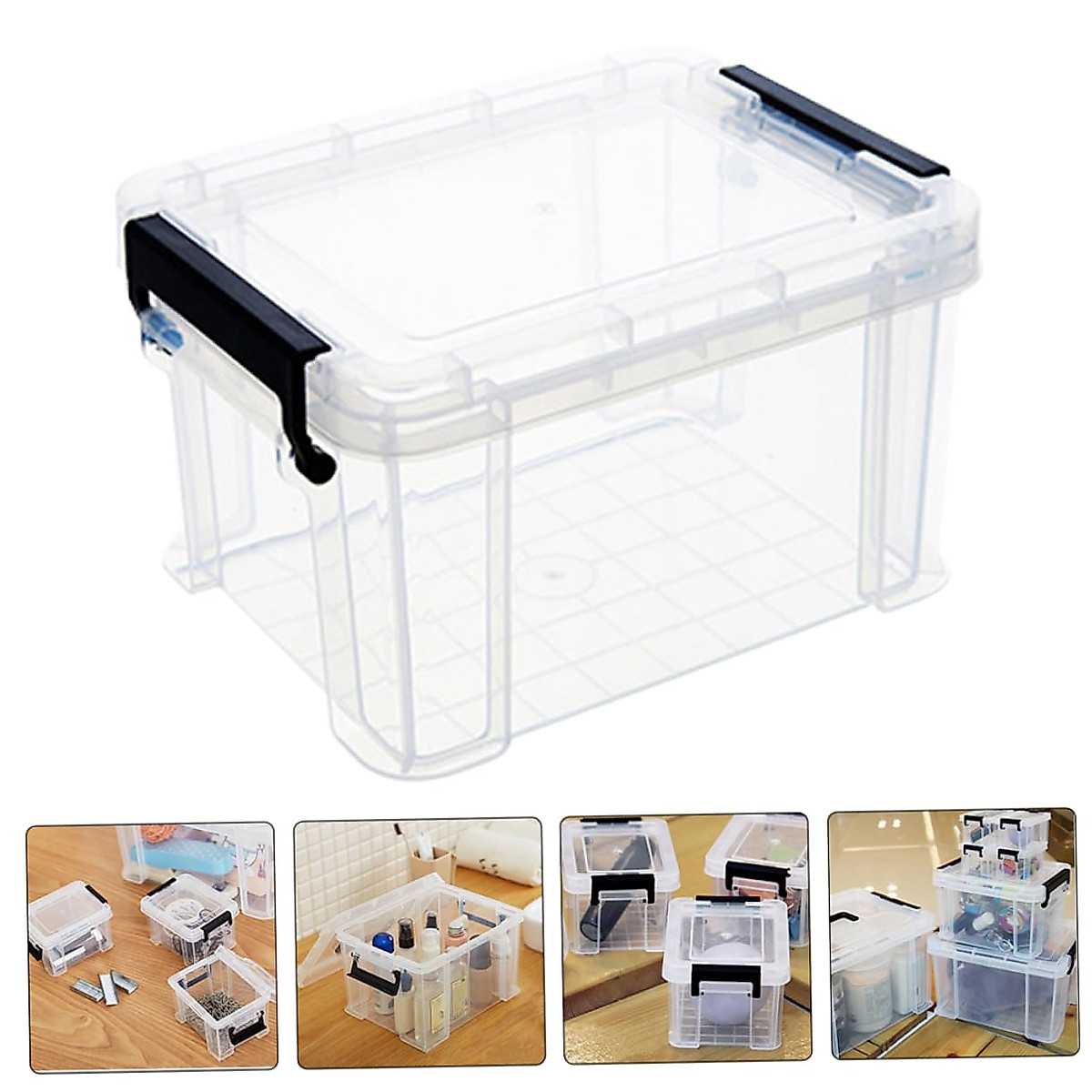 CHILDWEET 5pcs Boxes Tote Bags Portable Mini Bin Mini Screws Bins Small Sundries Case Small Plastic Tote Mini Bins Clear Mini Sundries Organizer Mini Plastic Tote Pp Storage Container