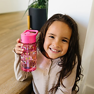 Wildkin Kids 16 Oz Water Bottle – BPA-Free Tritan, Leak-Proof Lid, Durable & Easy to Clean - Horses