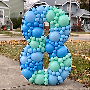 Light Blue Balloons 60pcs 5inch Small Sky Blue Latex Balloon for Balloon Garland Arch Mini 5'' Light Blue Round Balloons for Birthday Party Decoration DIY Gender Reveal Baby Shower