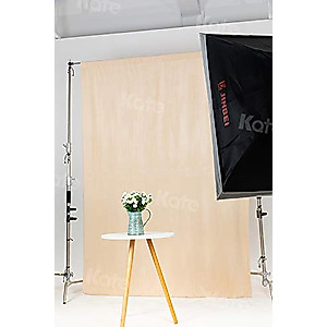 Kate 6ft×9ft Solid Beige Backdrop Portrait Photography Background for Photography Studio Children and Headshots Beige Backdrop Background for Photography Photo Booth