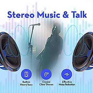 KNZ True Wireless Earbuds Bluetooth 5.0, IPX7 Waterproof, Touch Control, HD Sound, Magnetic Charging case, Built-in Microphone, Stereo Talk, 60-Foot Wireless Range (Rose Gold)