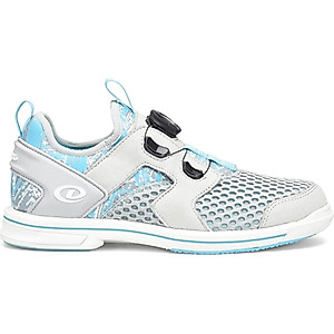 Dexter Women's Pro BOA Bowling Shoes - Light Grey/Blue 8