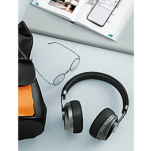 Ortizan Bluetooth Headphones Over Ear, Wireless Headset with Built-in Microphone, Hi-Fi Deep Bass and Soft Protein Earmuffs, for Cellphone/TV/PC/Home Office