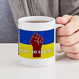 CafePress Glory To Ukraine Mugs Ceramic Coffee Mug, Tea Cup 11 oz
