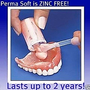Perma Soft Denture Reliner - 1 Kit - Made in the USA - Relines 1 Individual Plate