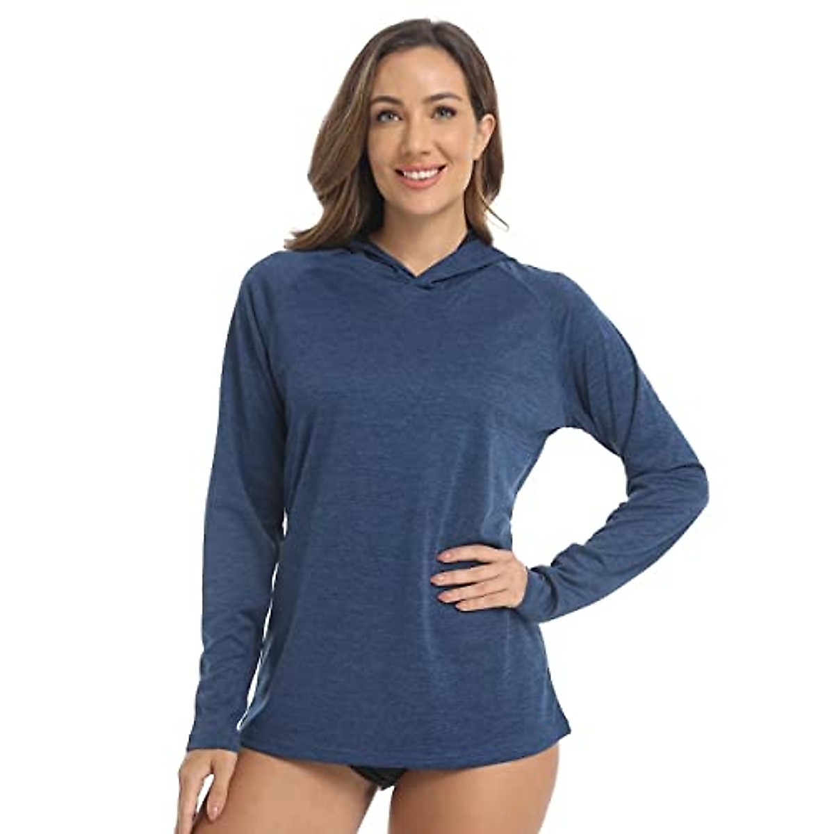 KEFITEVD Sun Protection Shirts for Women Yoga Shirts for Women Work Shirts for Women Long Sleeve Shirts for Women Hiking Shirts for Women SPF Shirt fpr Women Turmeric