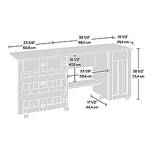 Sauder Miscellaneous Storage Sewing/Craft Cart/ Pantry cabinets, Vintage Oak finish
