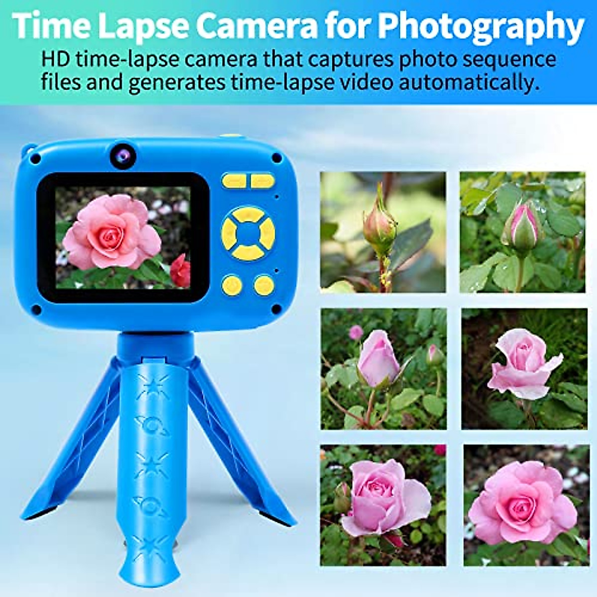 Kids Camera- 40MP Camera for Kids with 2.4 inch Large Screen, 1080P HD Digital Video Cameras for Toddler Children's Birthday with 32GB SD Card, SD Card Reader