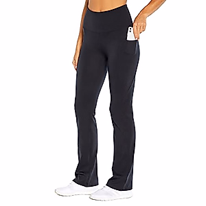 Marika Women's Standard Zen High Rise Pocket Bootcut Pant, Black, Large