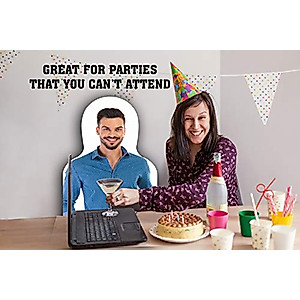 SignPro Custom Photo Cutout - Fan Cutouts - Party Cutouts - Custom Photo Cut Out - 18" X 30" Cutout on 4mm White Corrugated Coroplast Weatherproof Plastic - 1pc