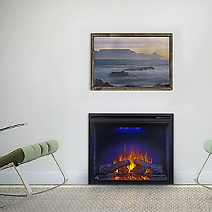 Napoleon Ascent 33 - NEFB33H - Built-in Electric Fireplace, 33-in, Realistic Logs & Flames, Self Trimming, Remote Included