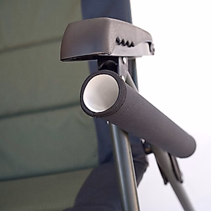 Earth Executive Folding Fishing Chair, Ultimate Comfort with Reclining Feature, Sleek Design, and Adjustable Extending Legs, Ideal for Fishing, Camping, Picnics, Sporting Events, and Tailgates