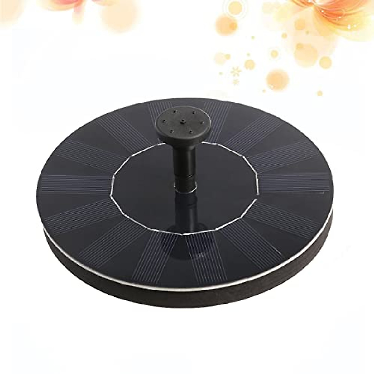 BESPORTBLE Fountain Pond Different Professional Fontain Pump, for Garden Park Pump Tank, Pond, Black Floating Solar and Pool Bird Water W Bath, Round Fish with Nozzles Decoration Waterfall