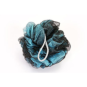 LiFBEAUTiFuL Bathing Ball,Set of Four, xxl-75g，Super Large Size,Towel Gourd,Strong Exfoliation， Four Colors,Delicate Foam，Four Hooks are accompanied，Loofah, Blue,yellow,purple,green, 6×6×6 Inch