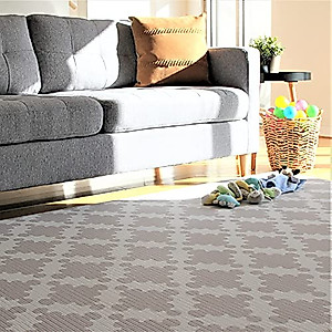 Stylish Reversible Foam Floor Mat | Play mat for Toddlers, Baby Play mat, Tummy time Crawling mat | Kids Play mat | Yoga Mat | Non-Toxic, Waterproof, Durable, Easy-to-Clean | Large Blue - Gray